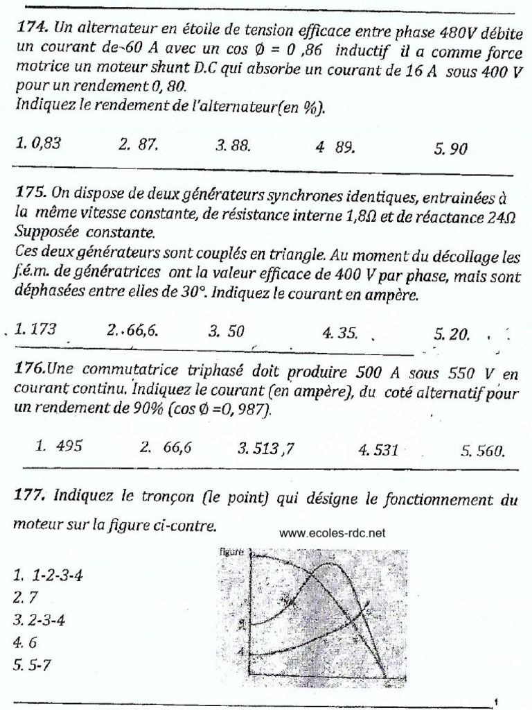 Items Exetat 2015 Technique Industrielle Option Electricité | PDF