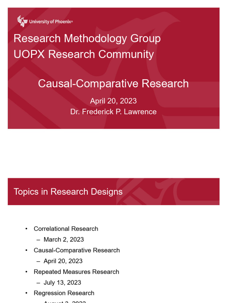 Causal Comparative Research | PDF | Experiment | Causality