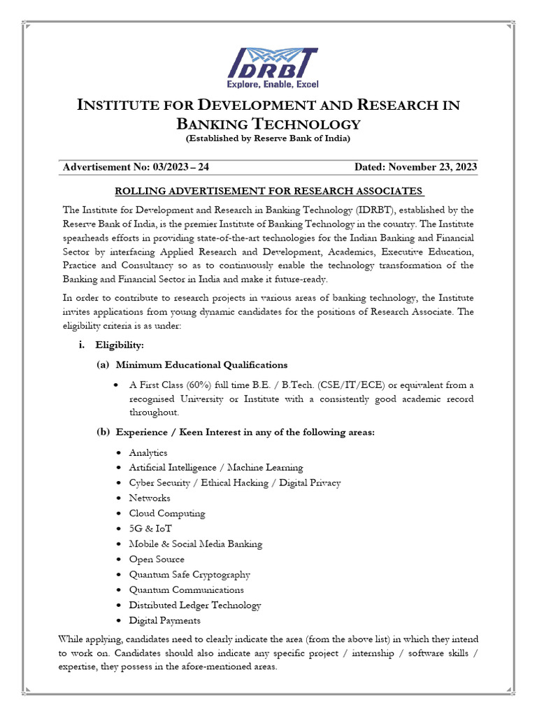 Rolling Advt RA2023 | PDF