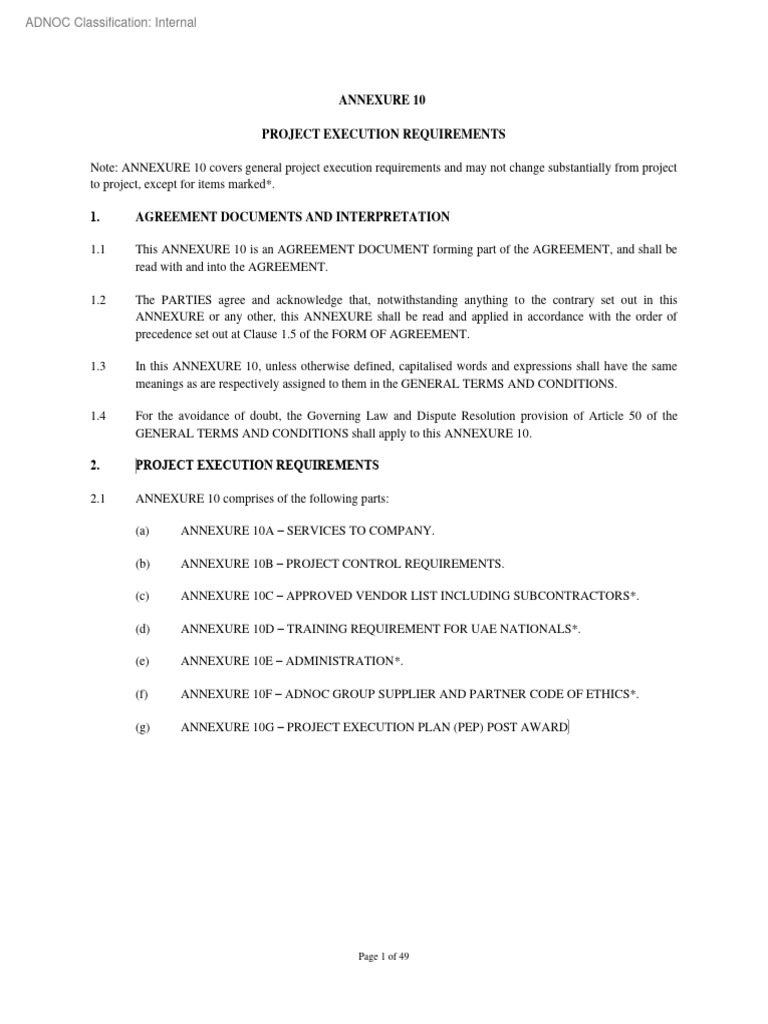 Annexure 10 - Project Execution Requirements | Download Free PDF | Desk | Computer Network