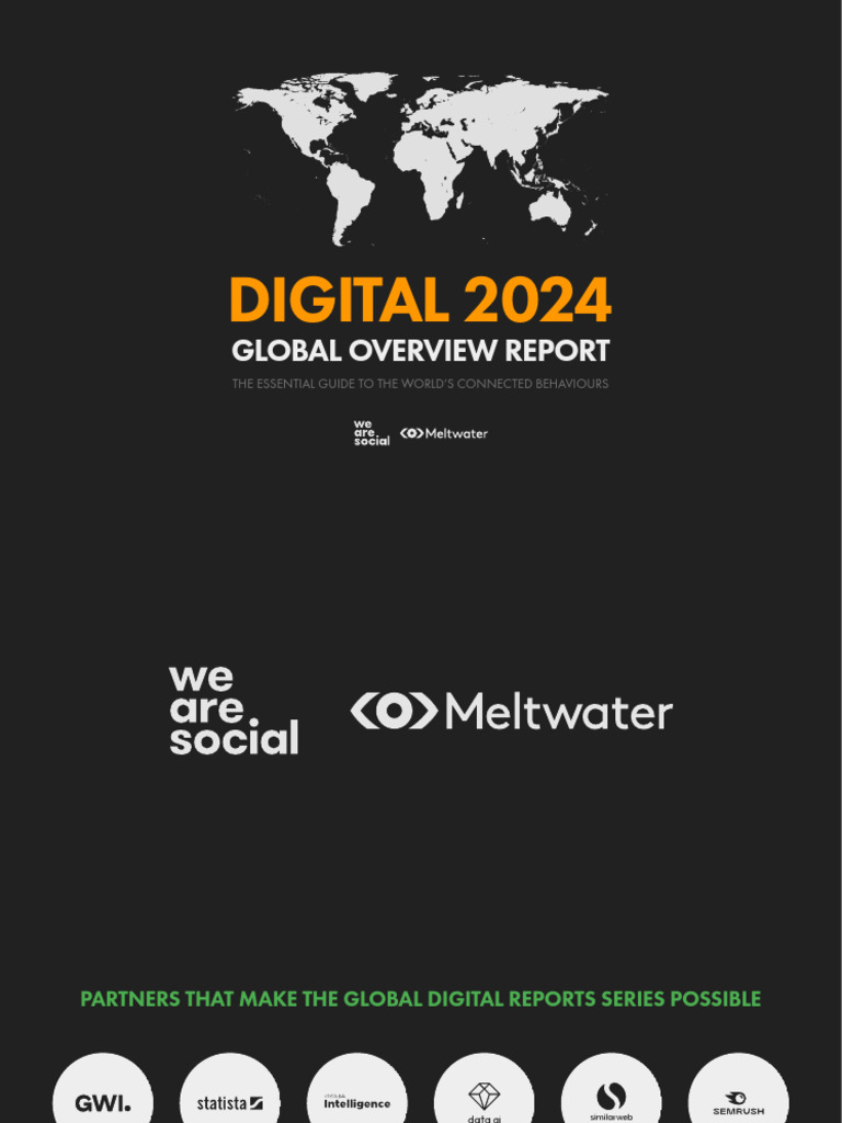 Meltwater-Digital 2024 Global Overview-Report | PDF