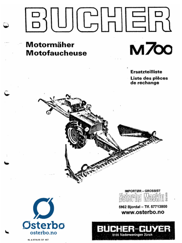 Bucher M700 | PDF
