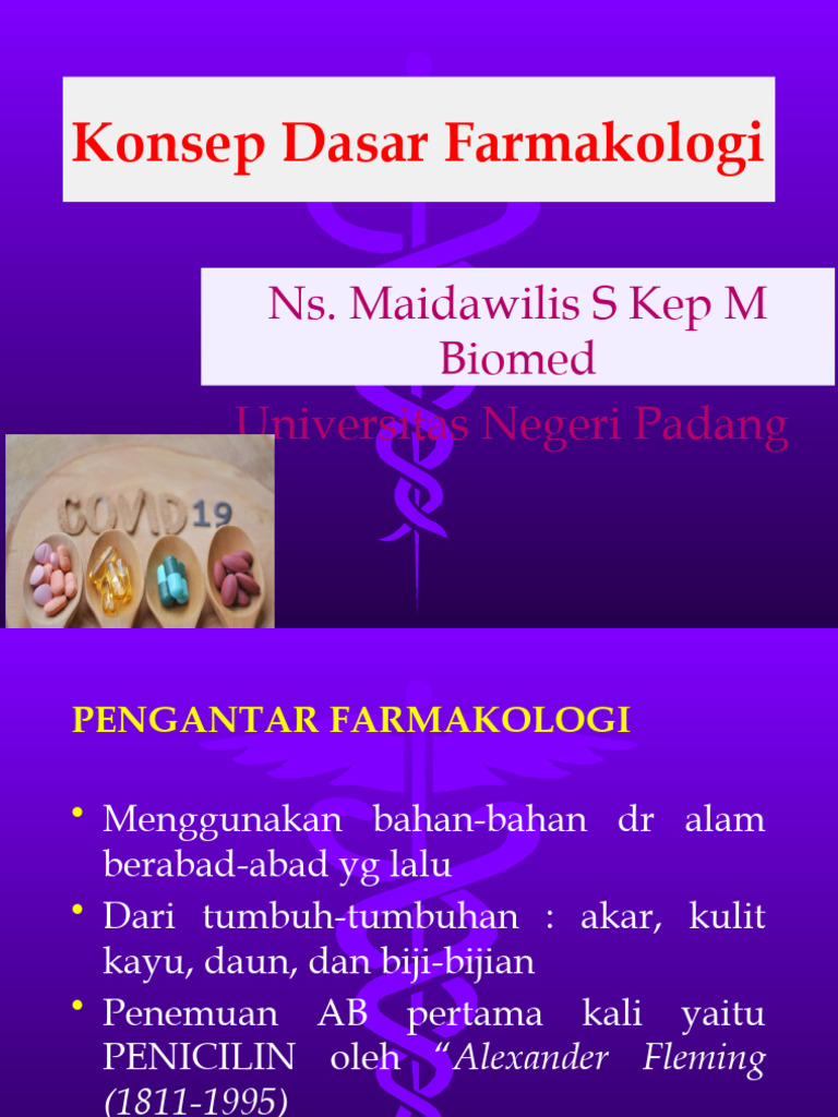 Konsep Dasar Farmakologi | PDF