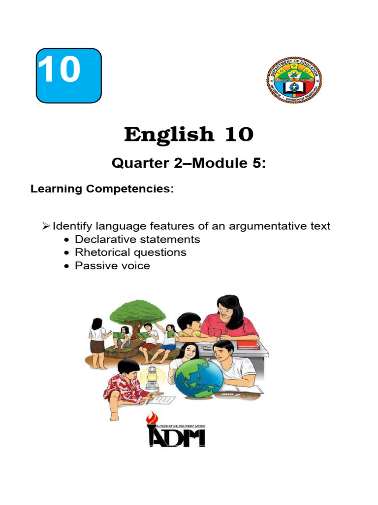 English 10 - Q2 - Module 5 Identify Language Features of An ...