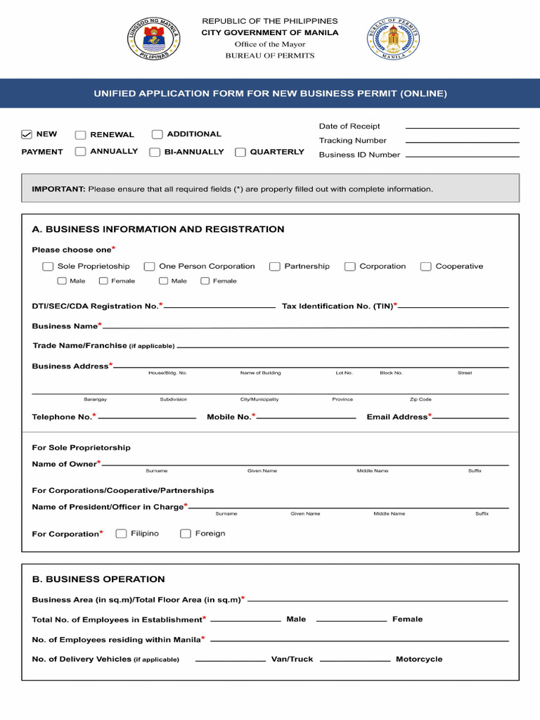 Unified New Business Form | PDF