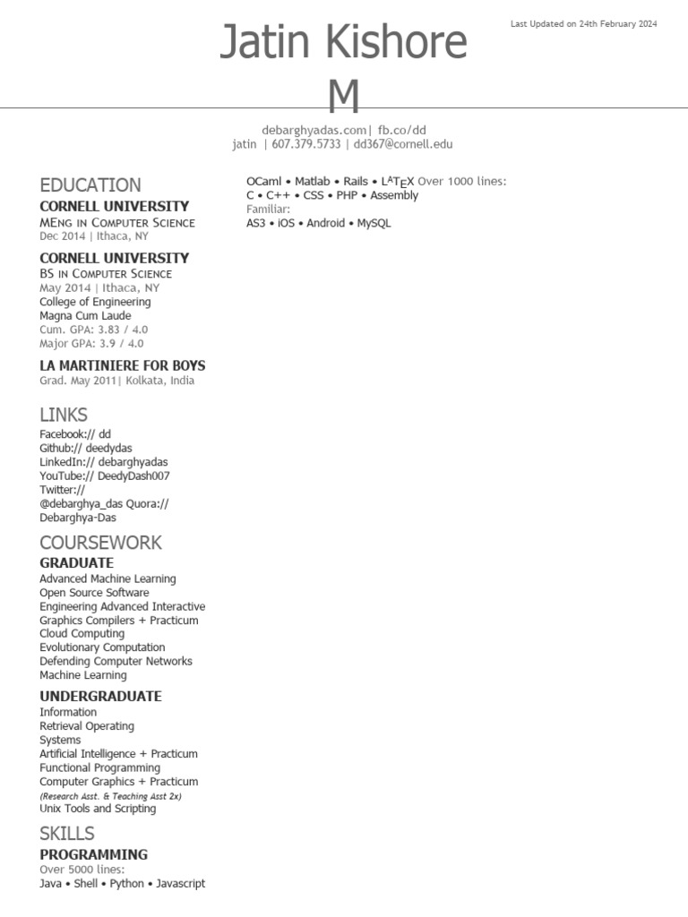 Deedy Cv Pdf Computer Engineering Computer Programming 2381