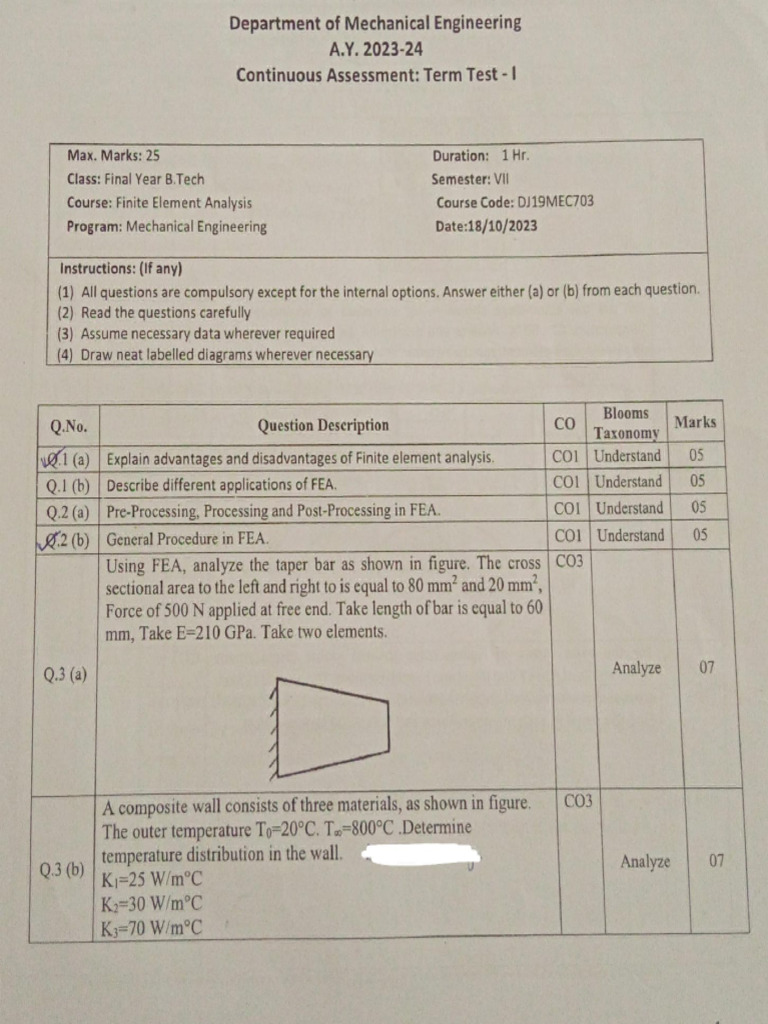 ESM Question Paper | PDF