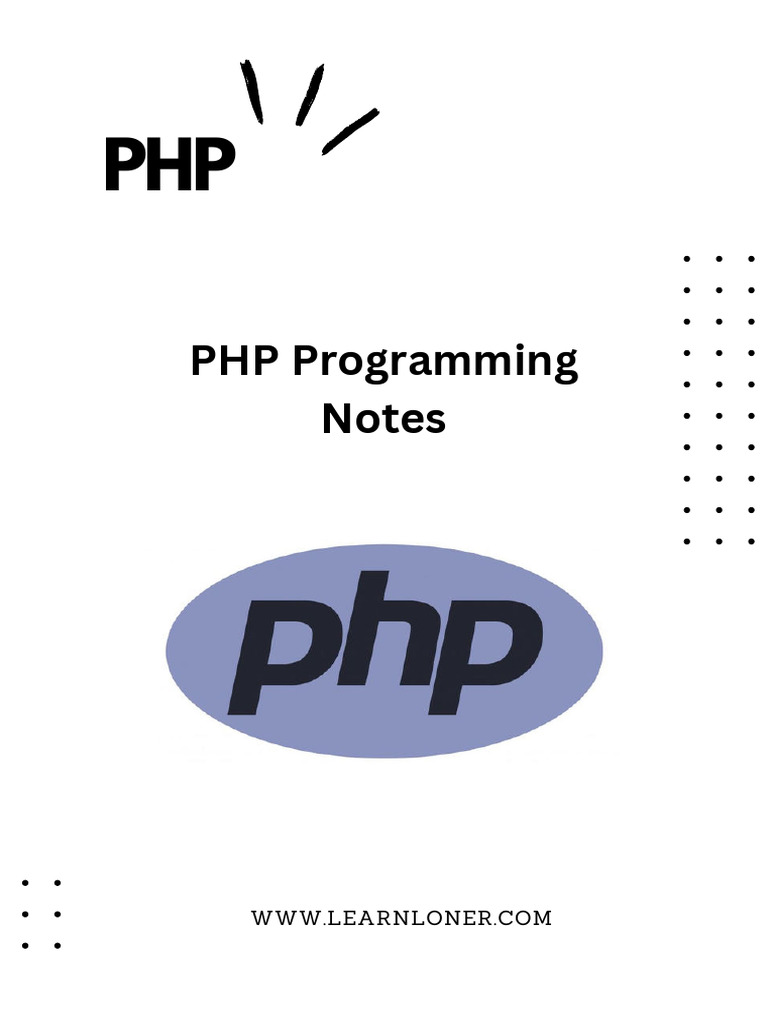 Php Programming Notes Pdf Php Class Computer Programming 8837