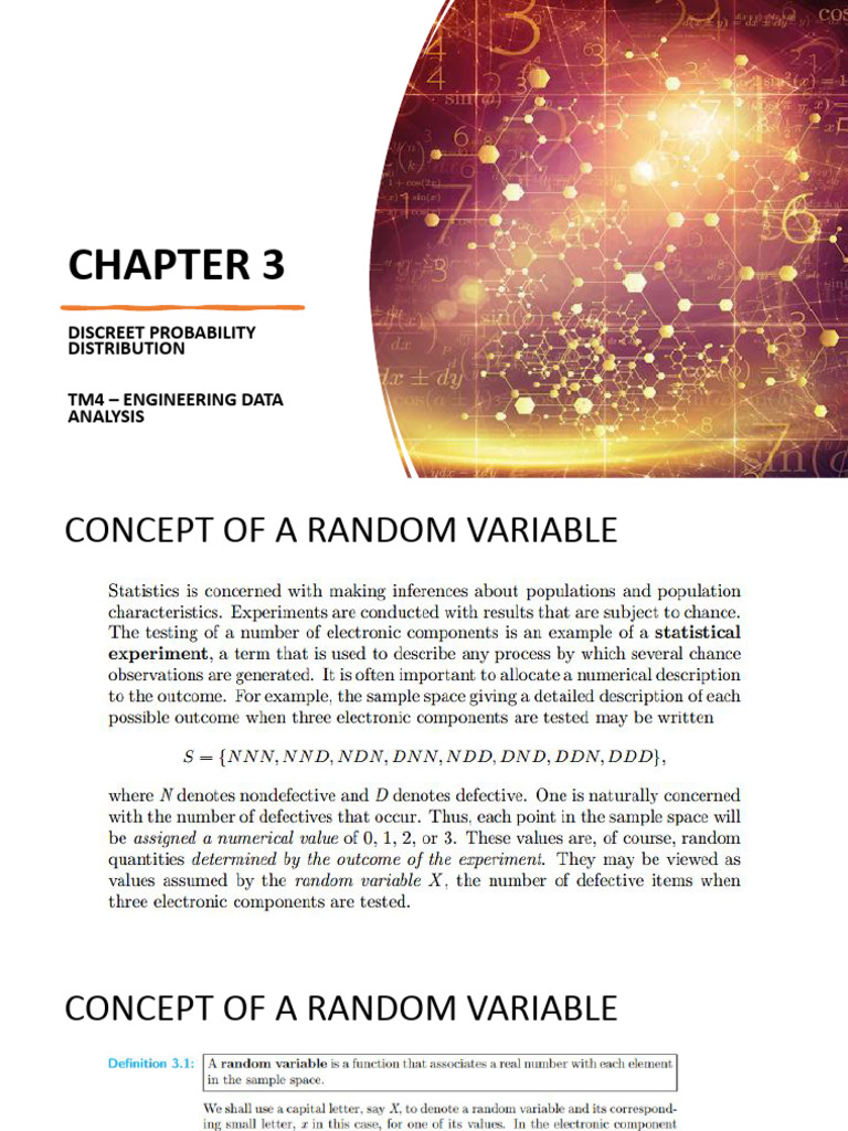 Chapter 3 Discreet Probability Distribution | PDF