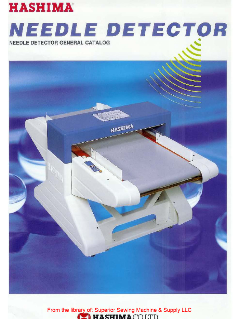 Hashima HN-750G Needle Detector | PDF