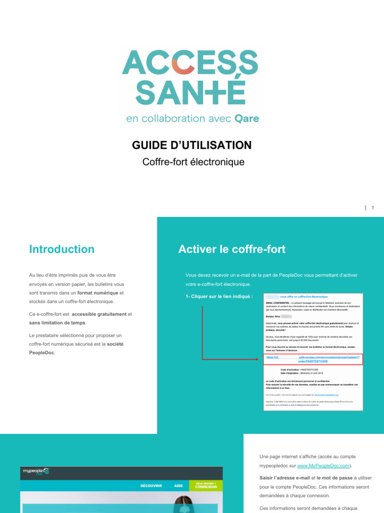 Guide d'utilisation du coffre-fort électronique | PDF | Informatique ...