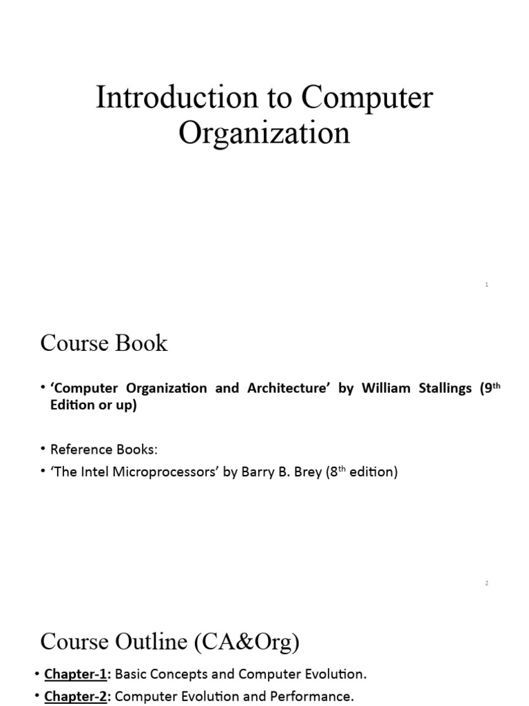 Lecture 01 Ch 01 Introduction Pdf Central Processing Unit 64 Bit Computing