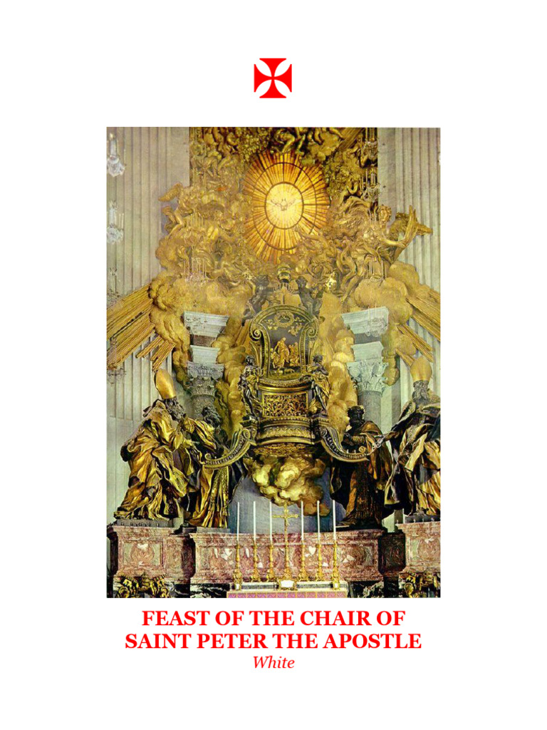 Catholic Mass for St. Peter's Chair | PDF | Eucharist | Mass (Liturgy)