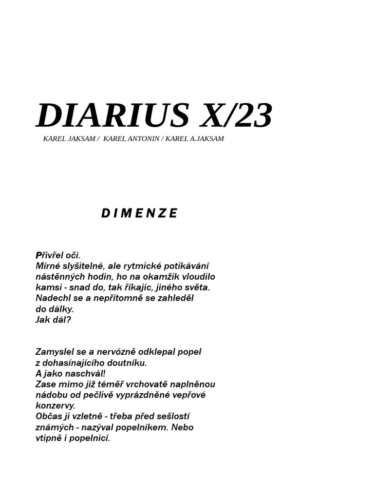 Diarius X23 | PDF