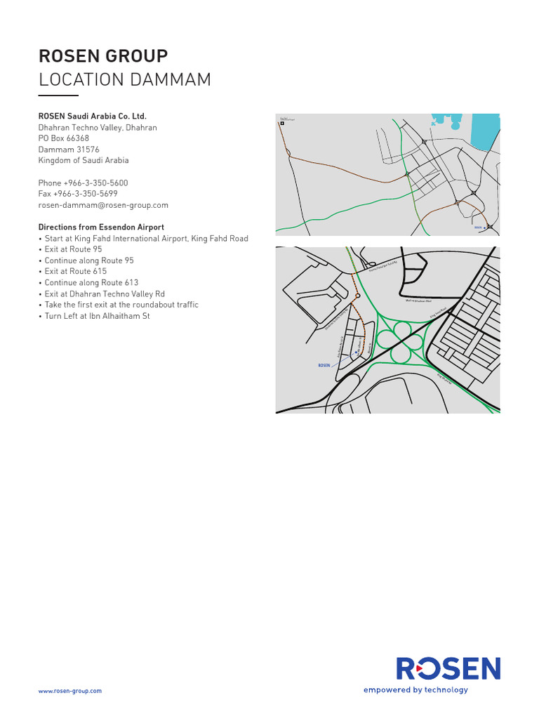 ROSEN-Group LocationMap Dammam | PDF | Saudi Arabia
