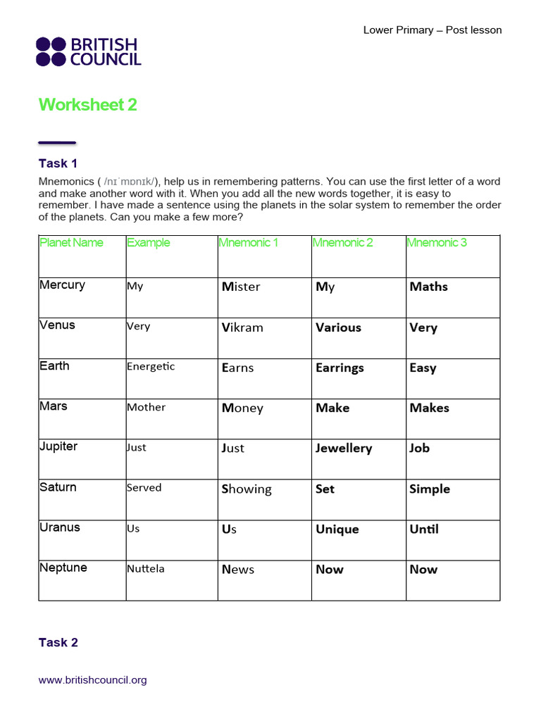 Dhriti - Post Lesson Worksheet Day 1.5 | PDF | Planets | Solar System
