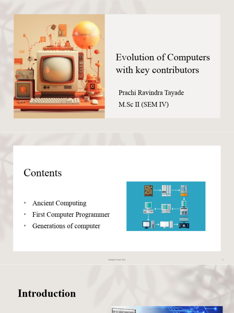 Evolution of Computers With Key Contributors | PDF | Integrated Circuit | Computing
