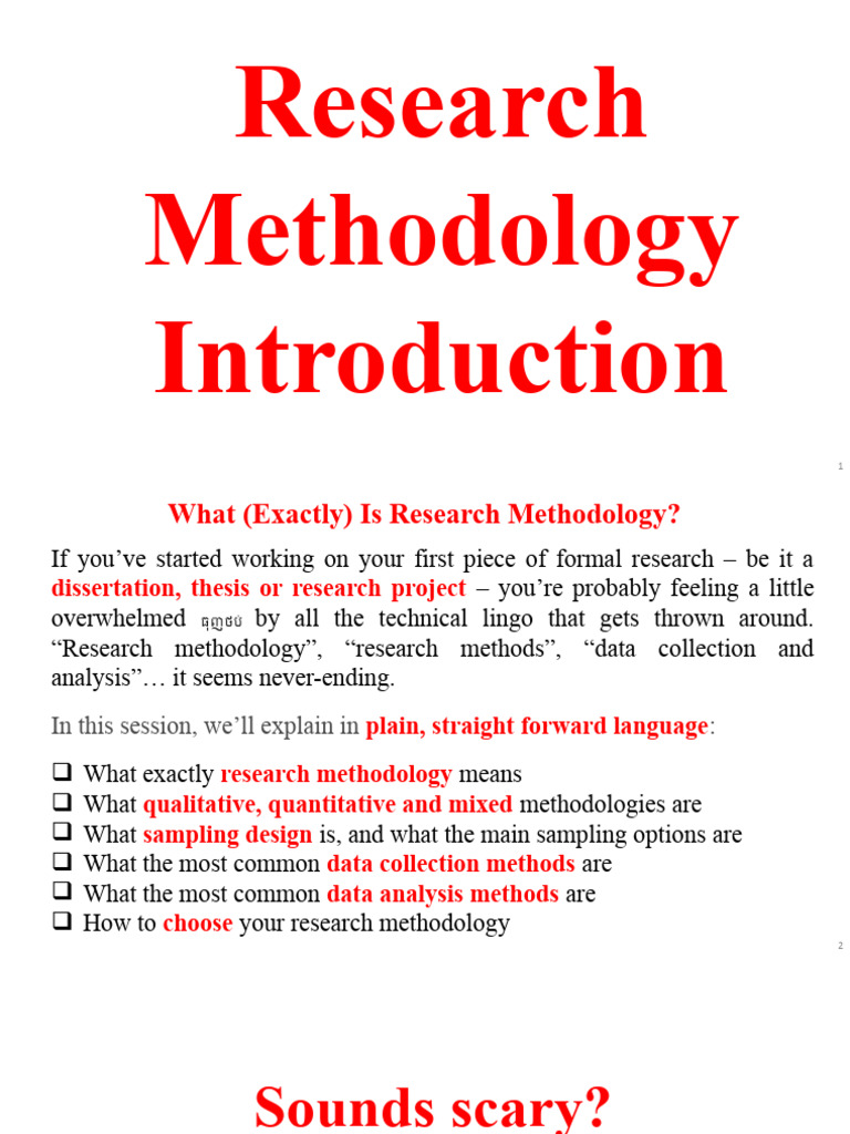 C1 - Research Methodology | PDF | Methodology | Data Analysis
