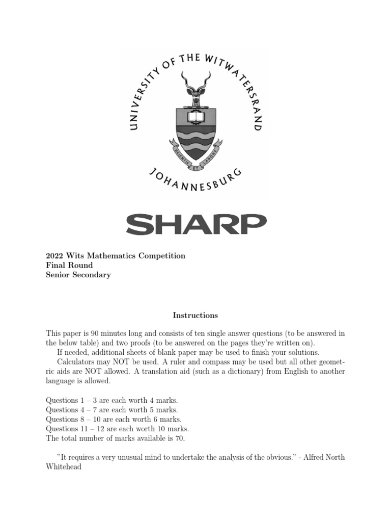 WMC 2022 SSFR | PDF | Numbers | Mathematics