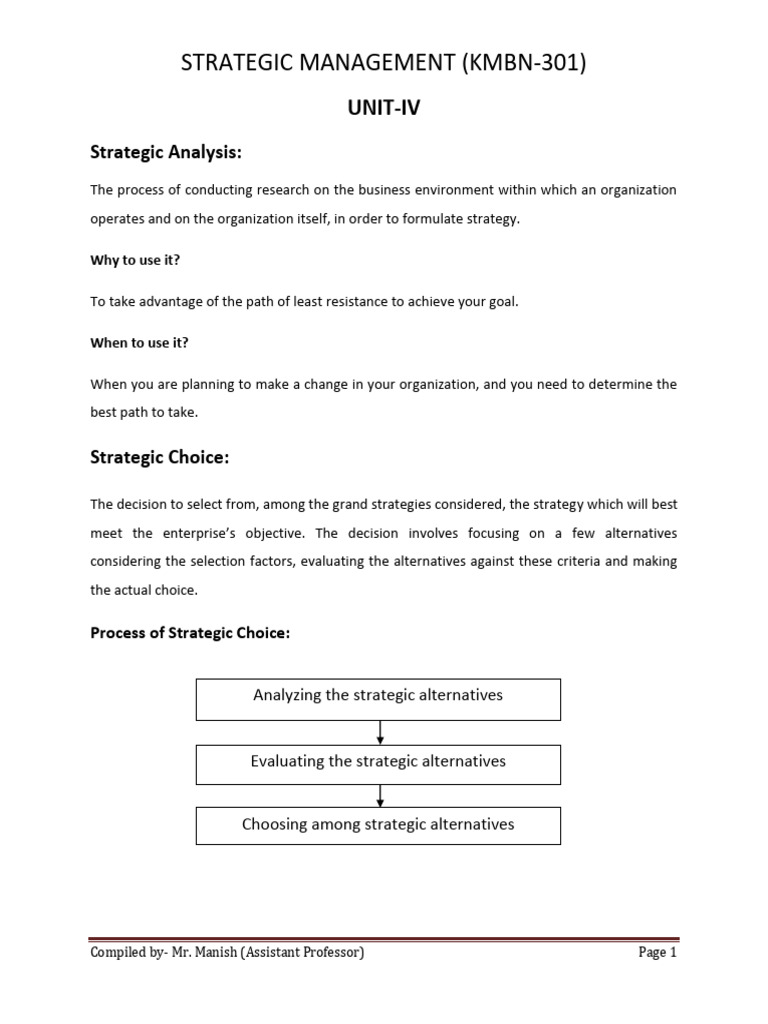 SM Unit 4 | PDF | Strategic Management | Organizational Structure