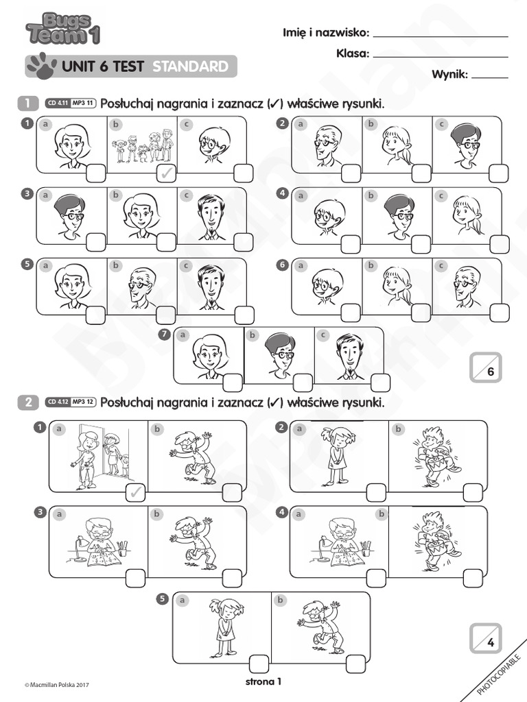 Unit 6 Test Standard Bugs Team 1 | PDF