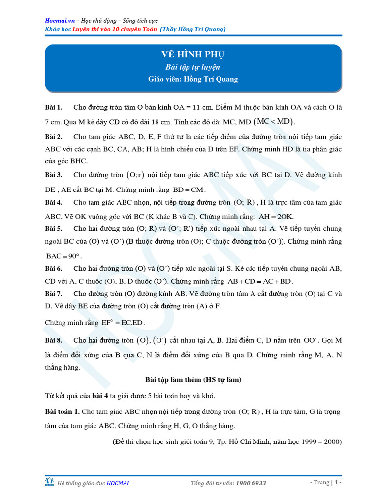 Duong Tron BTTL Phan 9 CT1 CT2 | PDF