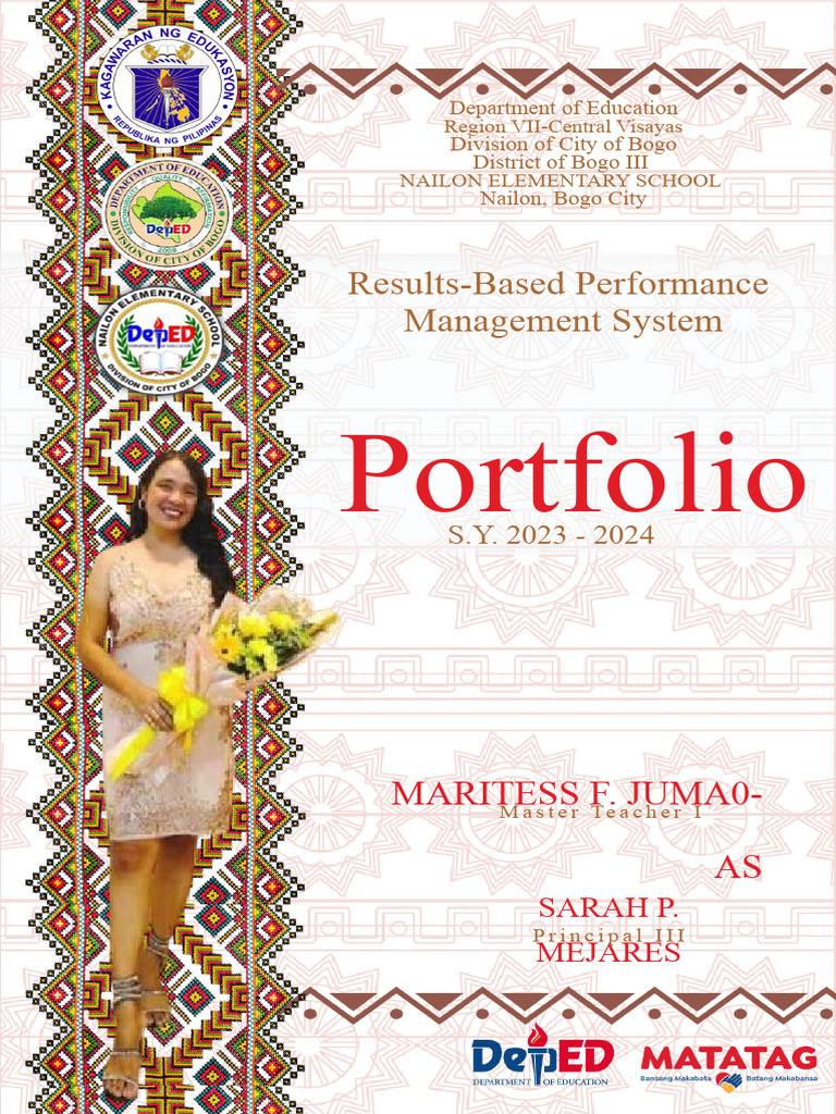 RPMS-portfolio-for Highly Proficient Teachers COVER For SY 2023-2024 ...