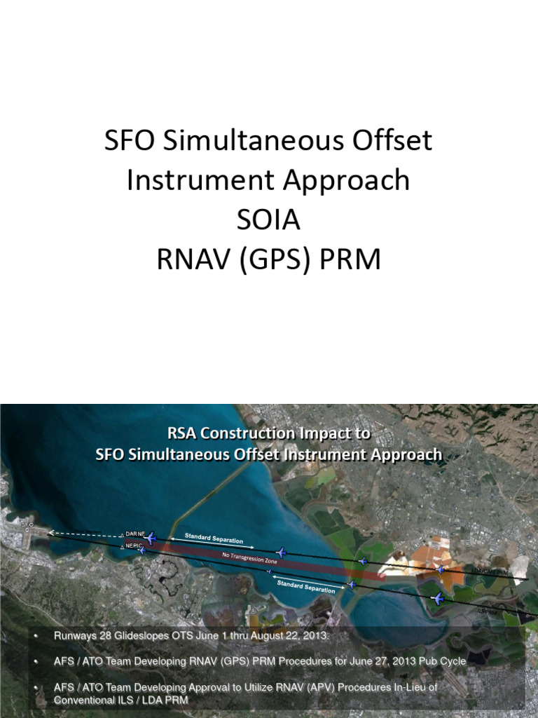 SFO RNAV GPS PRM Approach Procedures | PDF | Air Traffic Control ...
