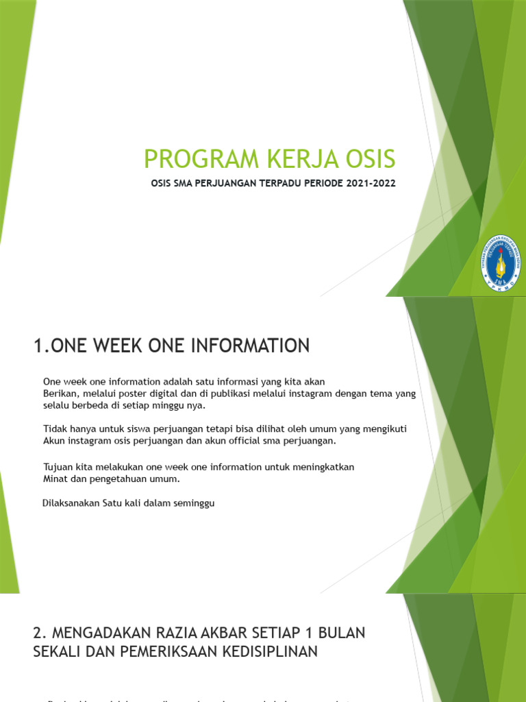 Program Kerja Osis | PDF