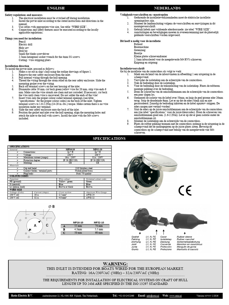 Manual MP16-10 and MP32-10 | PDF