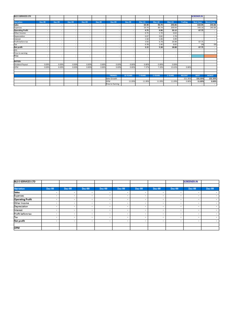 BLS E-Services Ltd Financial Overview | PDF