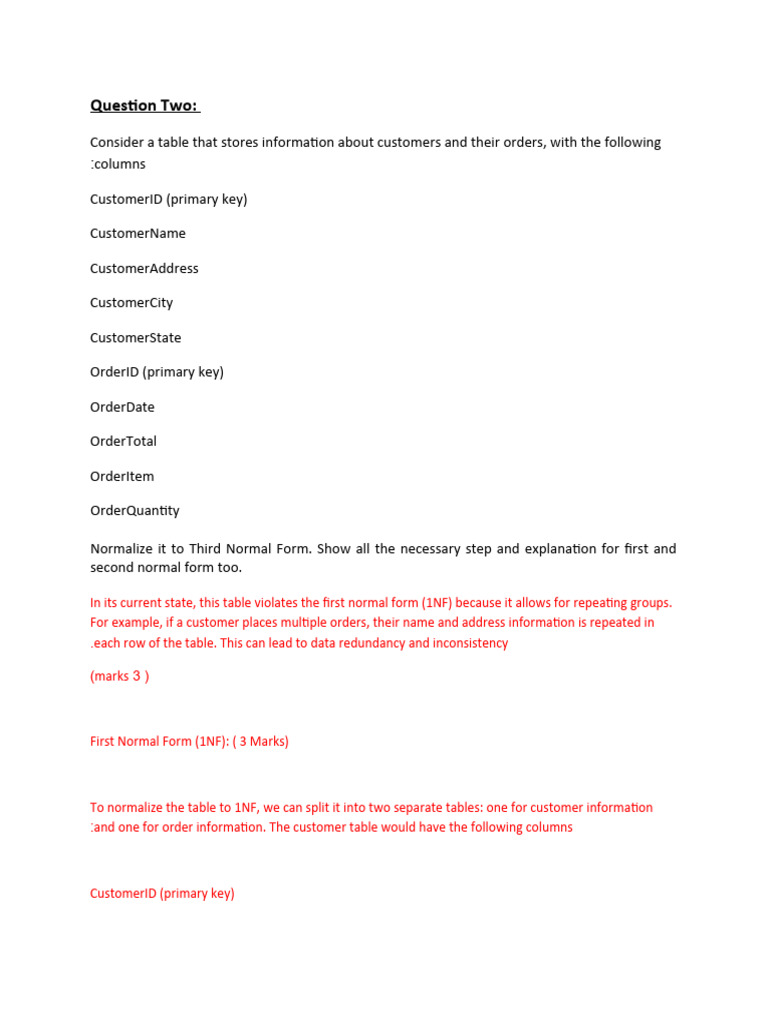 Database Normalization Steps | PDF | Systems Science | Sql