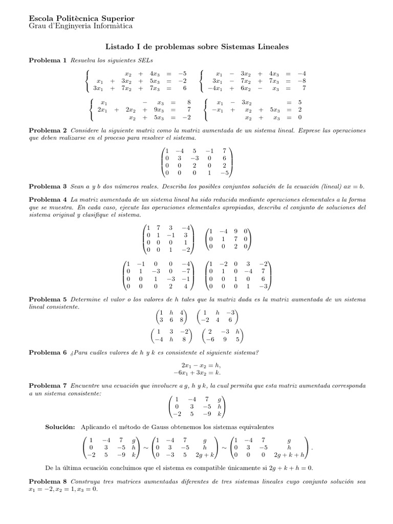 21705-Met Alg-Lin Problemast1 | PDF | Ecuaciones | Matriz (Matemáticas)