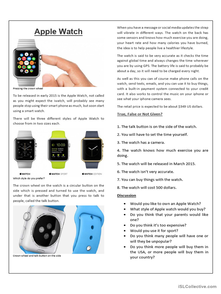 Apple Watch | PDF | Apple Watch | Smart Devices
