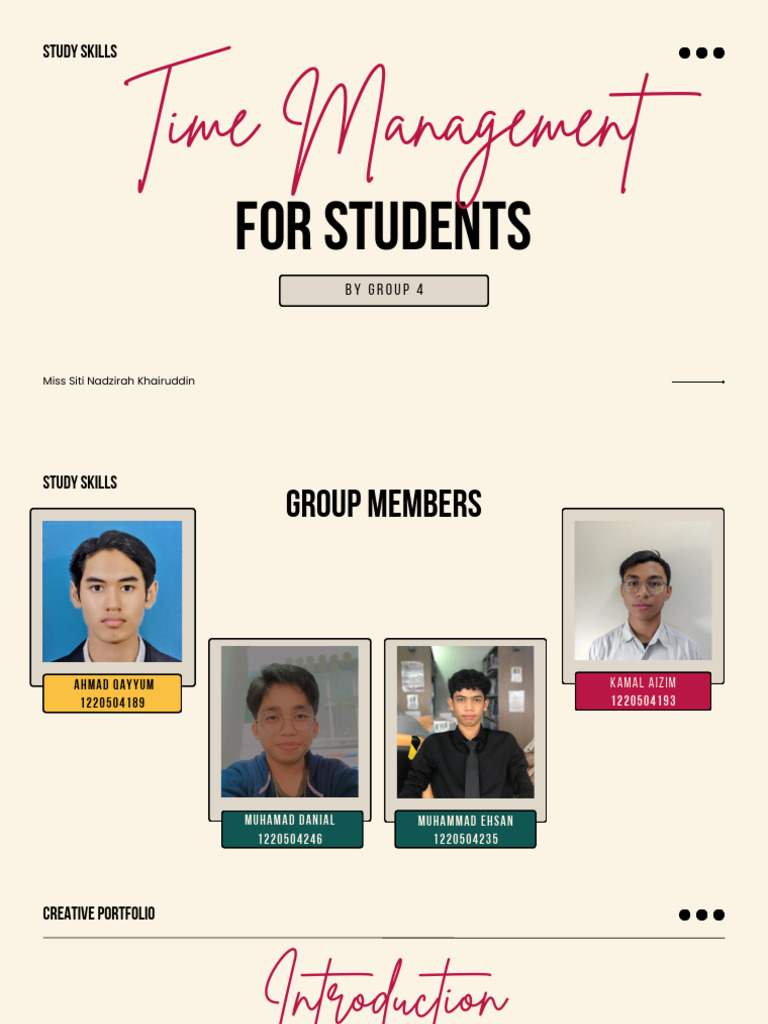 Time Management: Study Skills | PDF | Time Management | Professional Skills