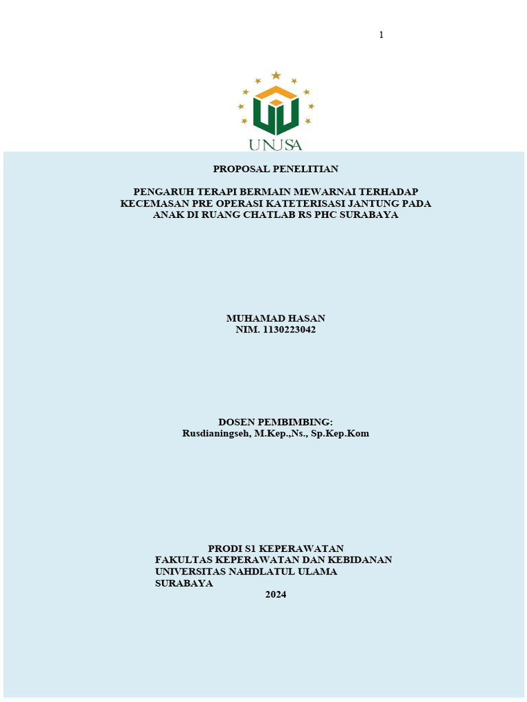 Proposal Hasan REV | PDF | Sains & Matematika