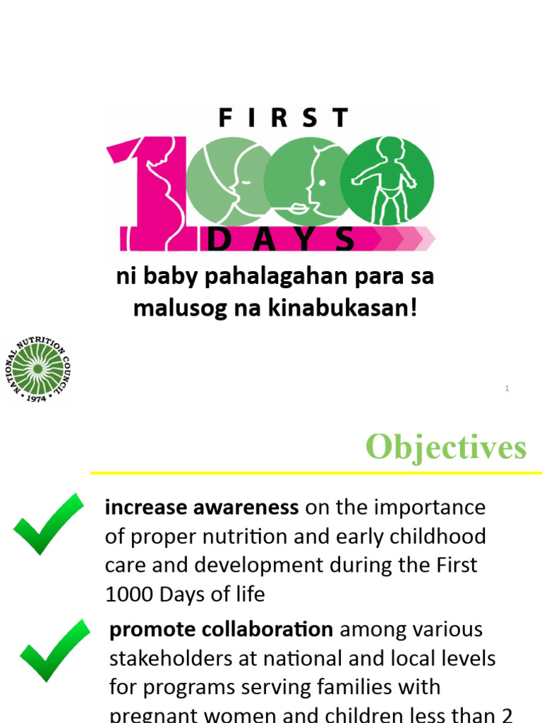 Doh Programs First 1000 Days Ni Baby | PDF | Human Nutrition ...