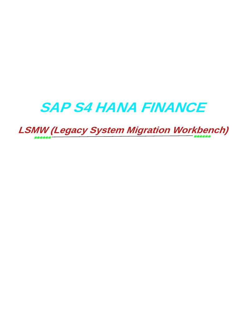 Legacy System Migration Workbench | PDF | Microsoft Excel | Data Management