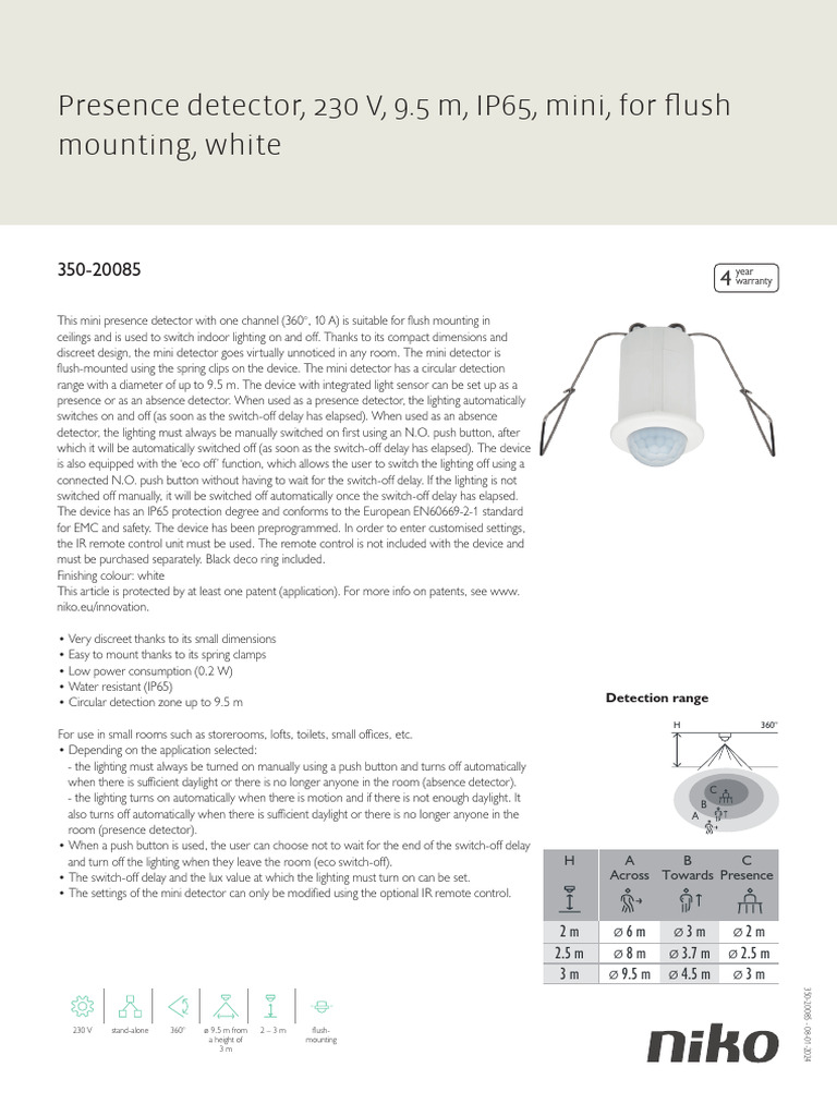 PD350-20085 Engb | PDF | Sensor | Lighting