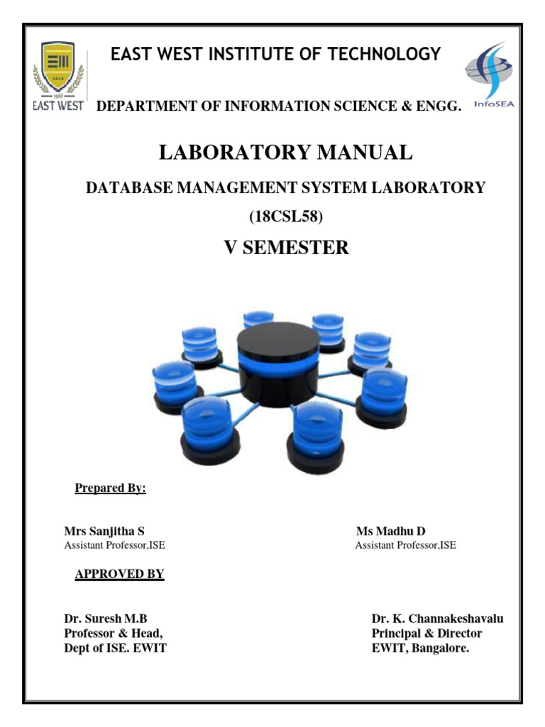DBMS Lab Manual for Students | PDF | Databases | Sql