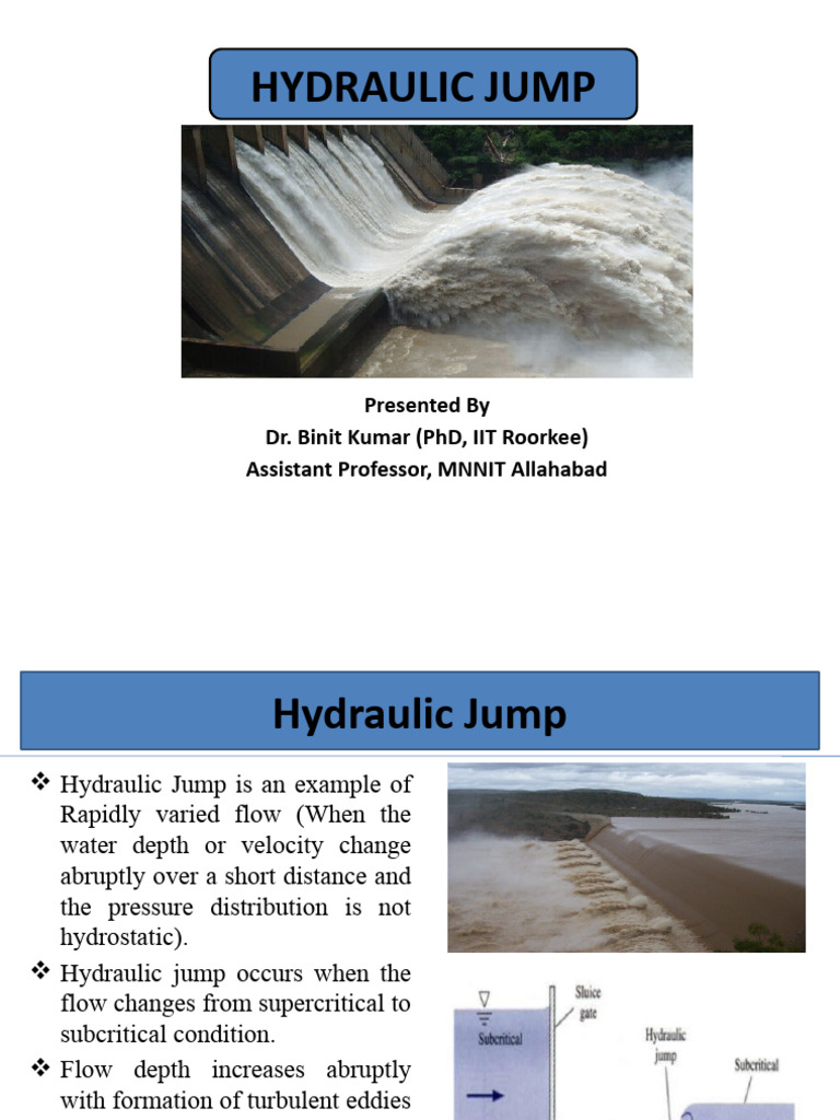 Hydraulic Jump | PDF | Gases | Mechanics