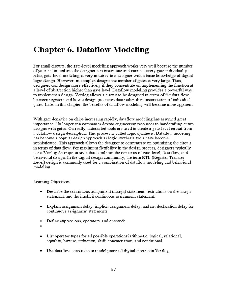 6.1dataflow Modeling | PDF | Logic Synthesis | Computer Programming