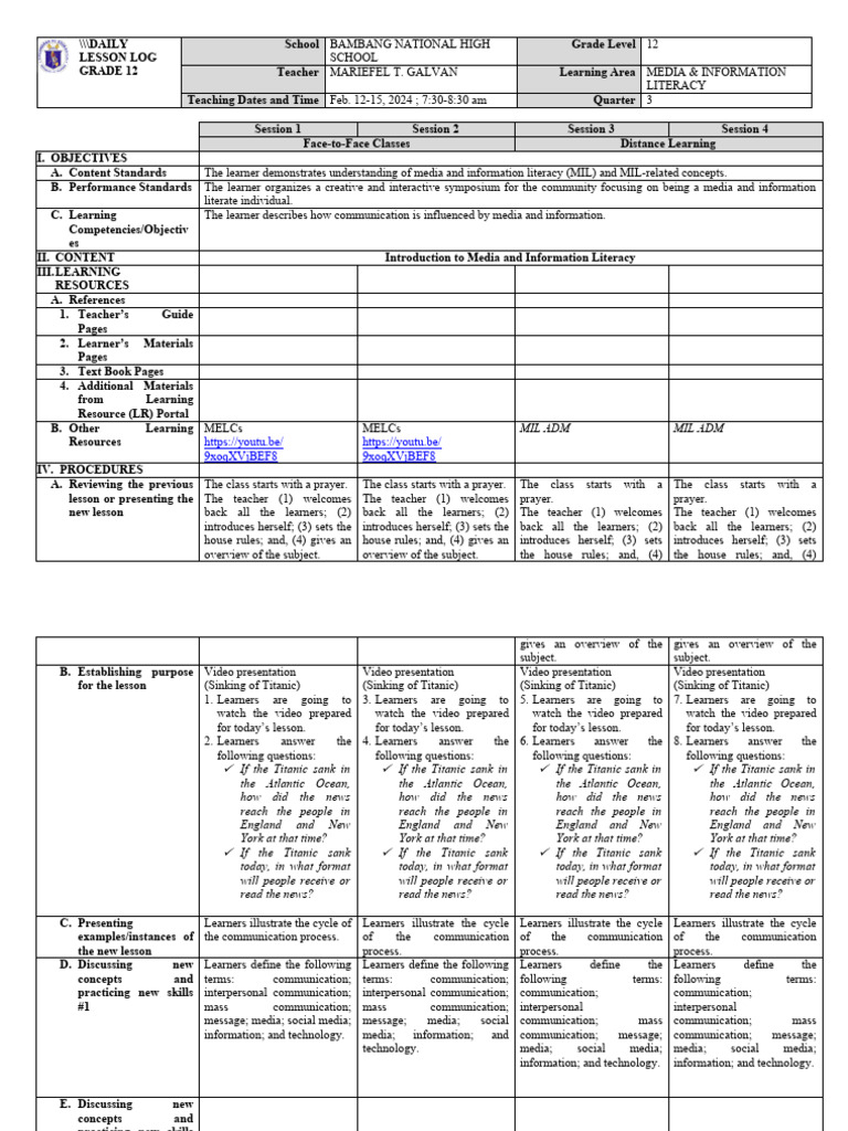 Mil Week 1 | PDF | Learning | Communication