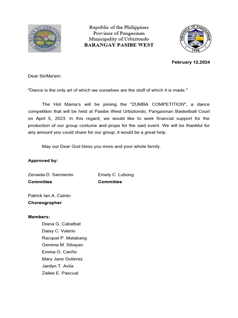 Solicitation Letter | PDF