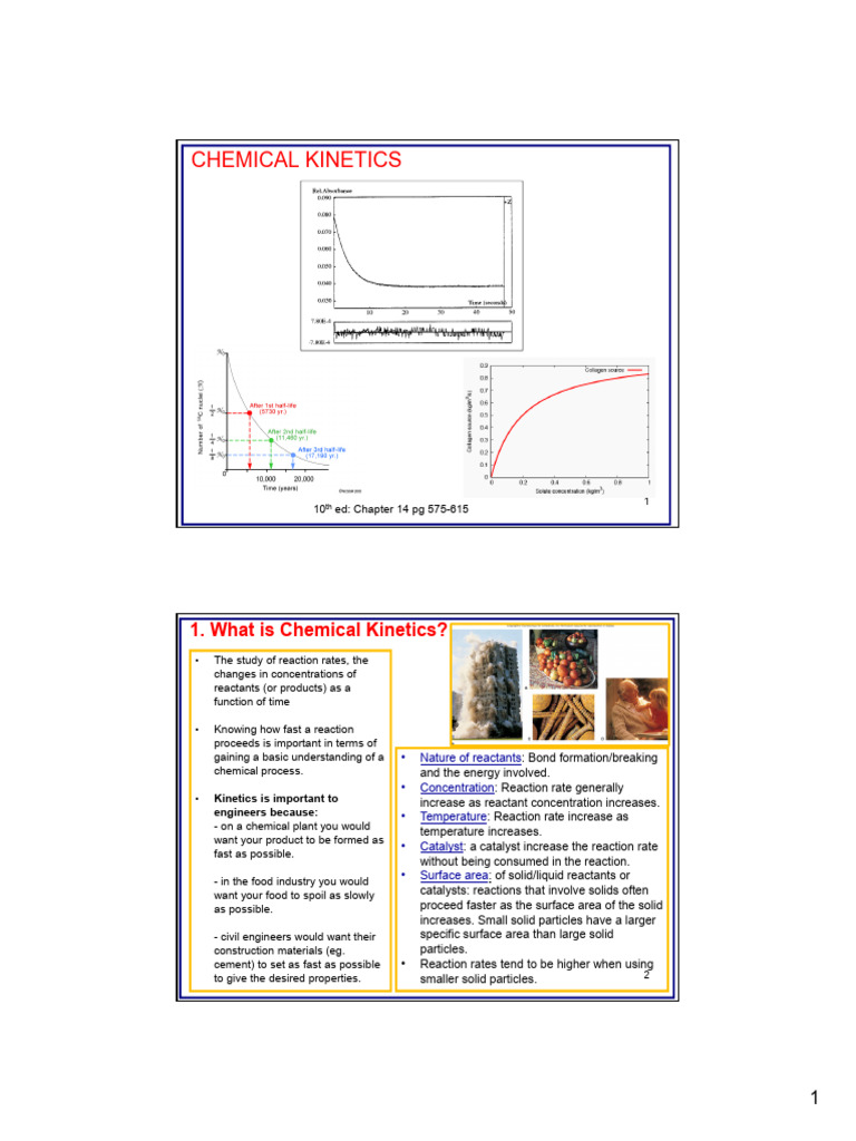 Chemical Kinetics | PDF | Reaction Rate | Chemical Kinetics