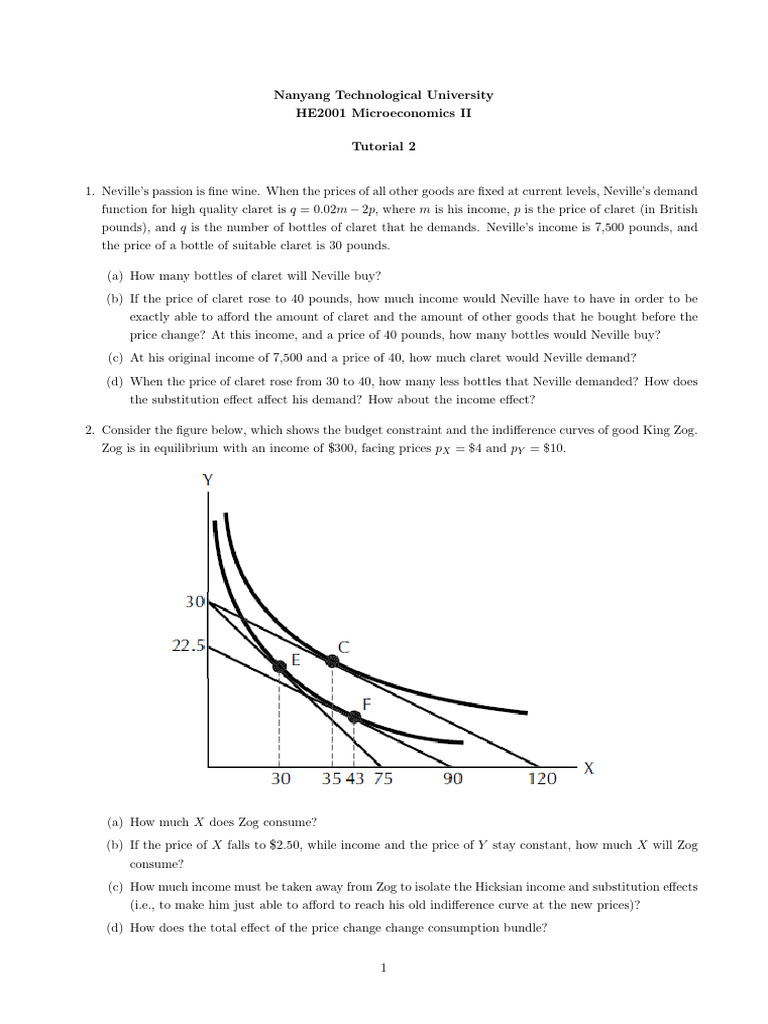 Tutorial 2 | PDF | Demand | Consumer Behaviour