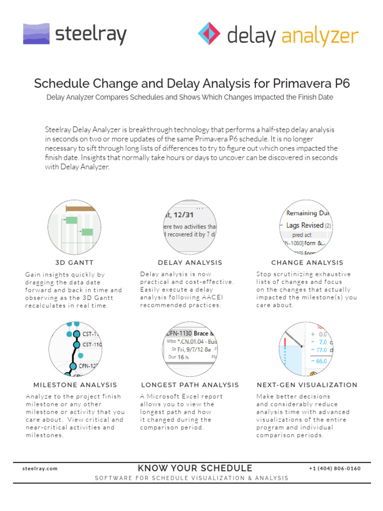 Steelray Delay Analyzer Overview | PDF | Performance Indicator | Software