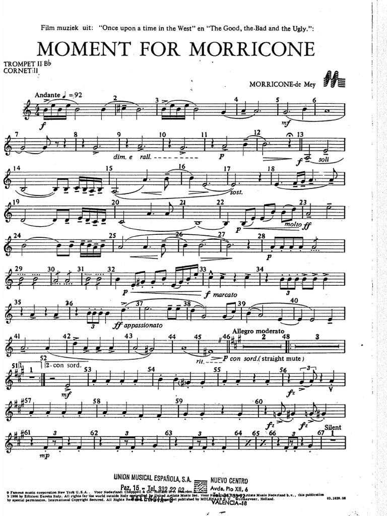TRONPETA 2 Moment For Morricone-Johan de Mey | PDF