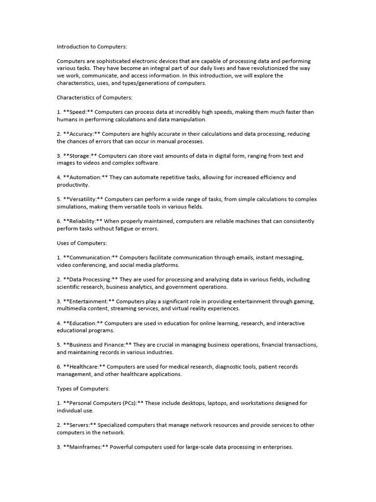 Poblem Solving Unit 1 | PDF | Data | Personal Computers
