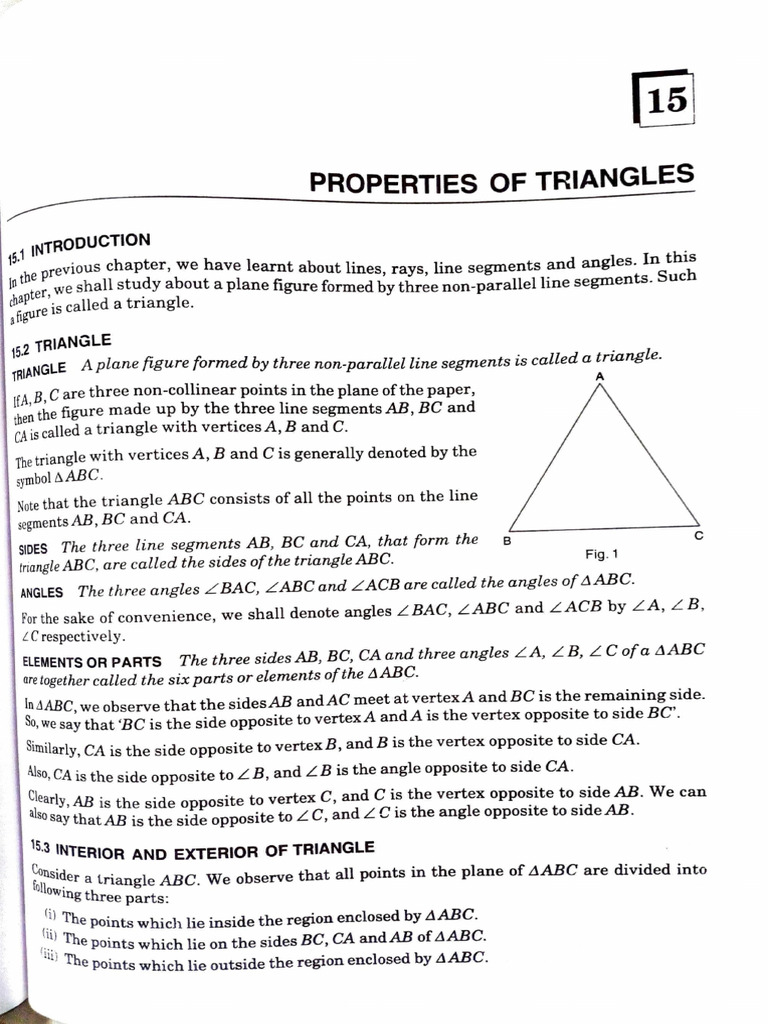 Properties of Triangle | PDF